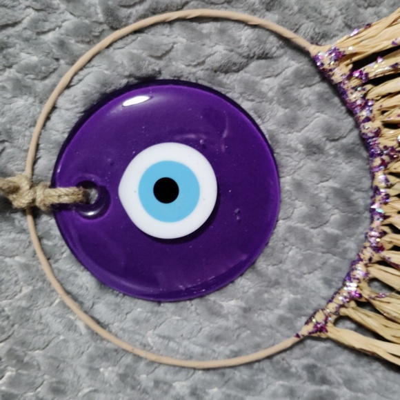None | Accents | Purple Evil Eye 5 Inch Purple Glass Eye | Poshmark